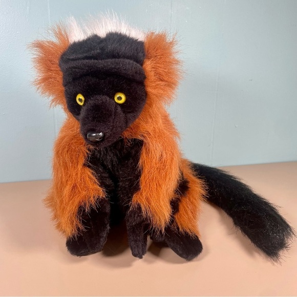 Wild Republic | Toys | Wild Republic 2 Realistic Red Ruffed Lemur Plush ...